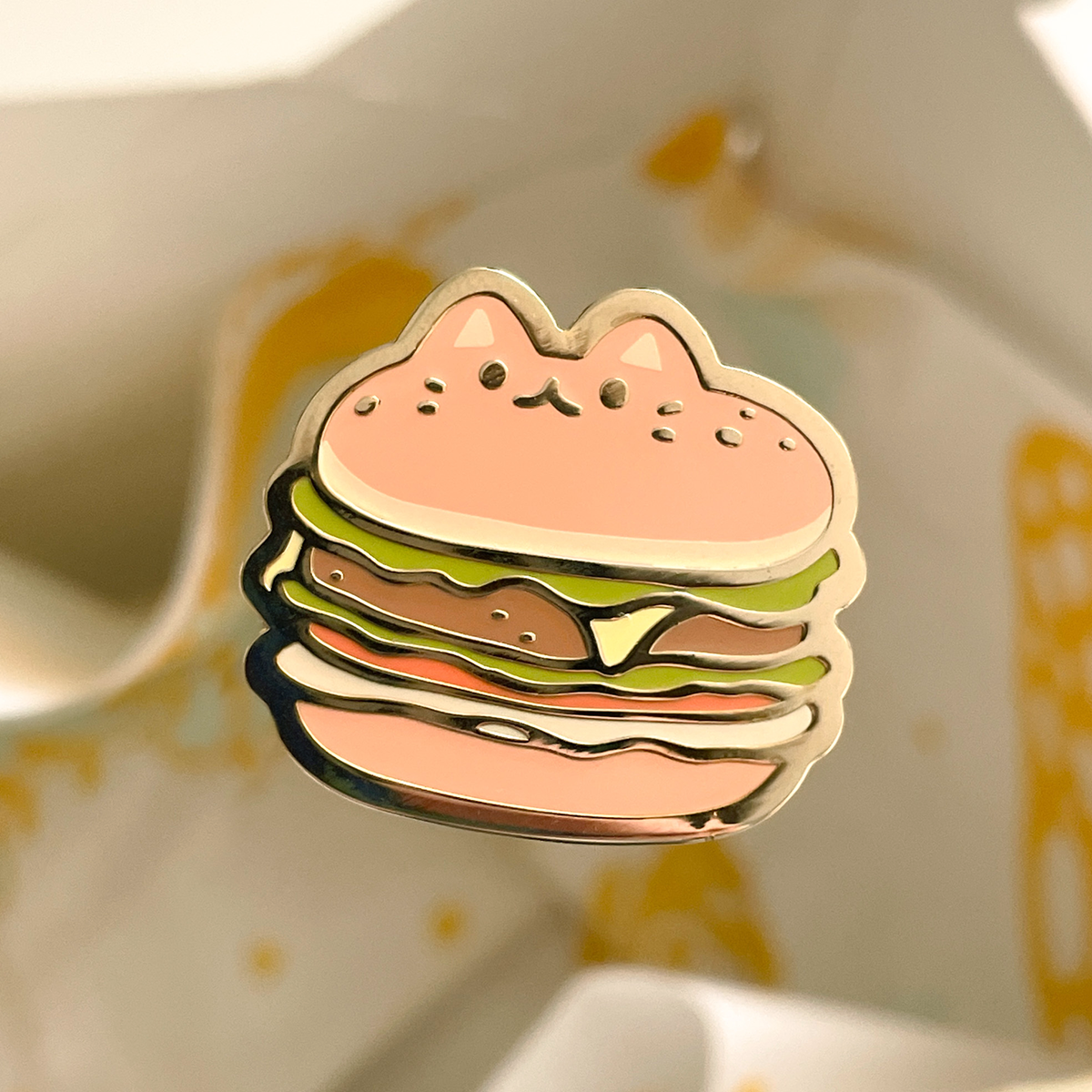 CatDonald's Burger - Enamel pin – CocoGlez